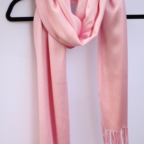 Accessories | Bundle Of 7 Baby Pink Scarf | Poshmark